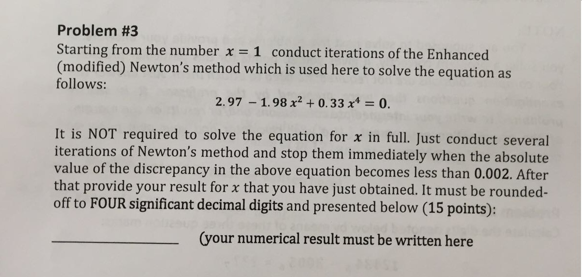 Solved Starting from the number x = 1 conduct iterations of | Chegg.com