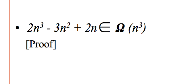 Solved 2n3 - 3n2 + 2n Ohm (n3) [Proof] | Chegg.com