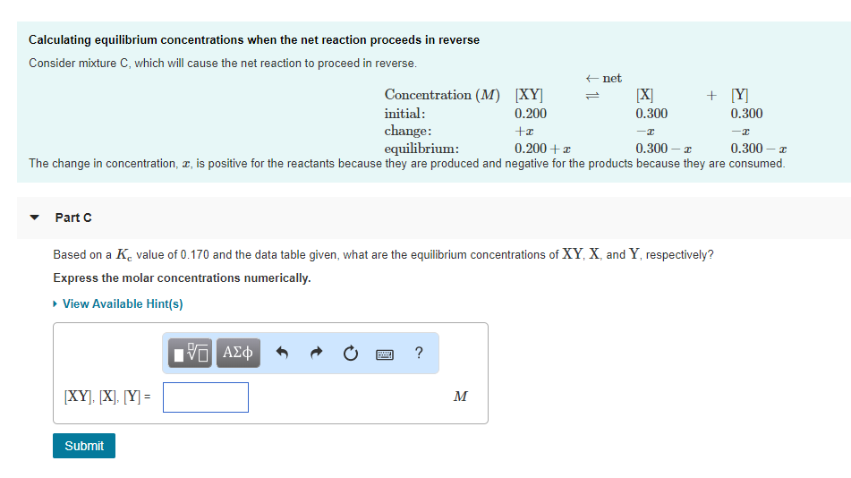 Solved Part B Based On Kc Value Of 0170 And The Given Data 5017