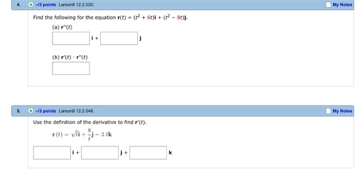 Solved Find the following for the equation r(t) = (t2 + 6t)i | Chegg.com