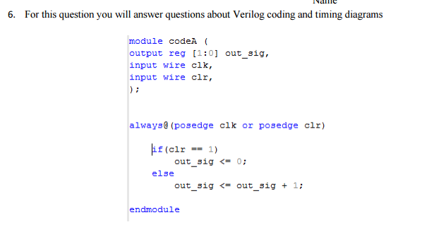 Solved 6. For this question you will answer questions about | Chegg.com