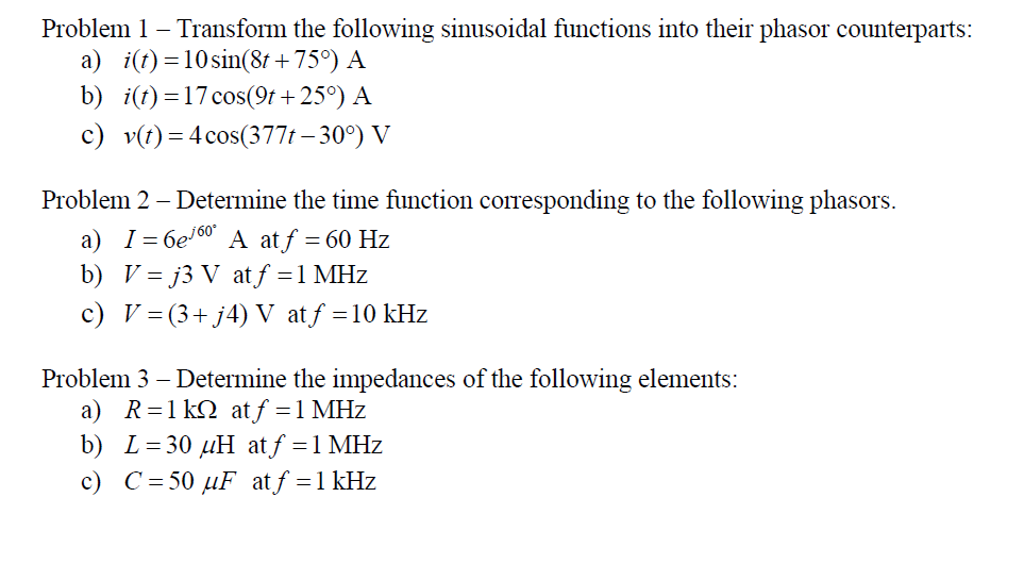 Solved Transform the following sinusoidal functions into | Chegg.com
