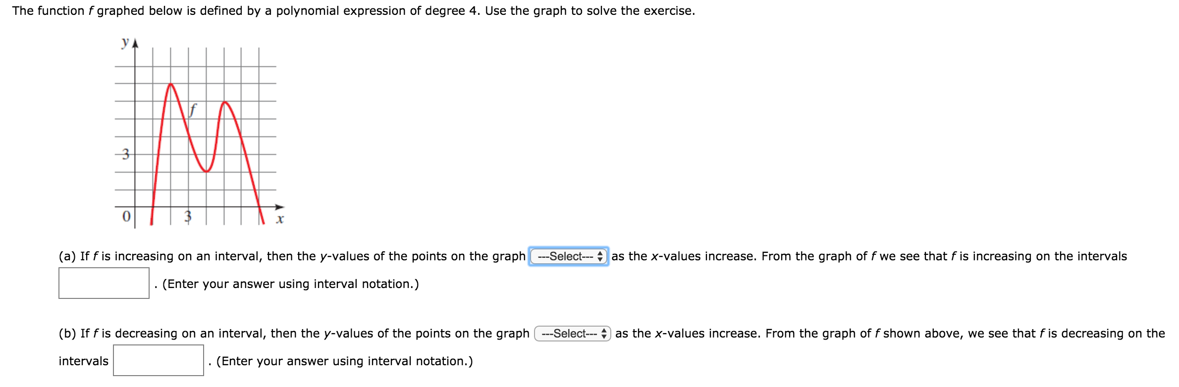 Solved The function f graphed below is defined by a | Chegg.com