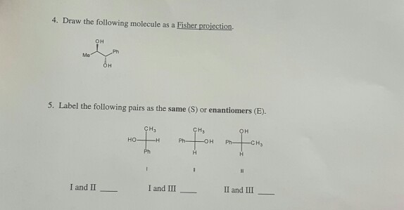 Solved Draw the following molecule as a Fisher projection. | Chegg.com