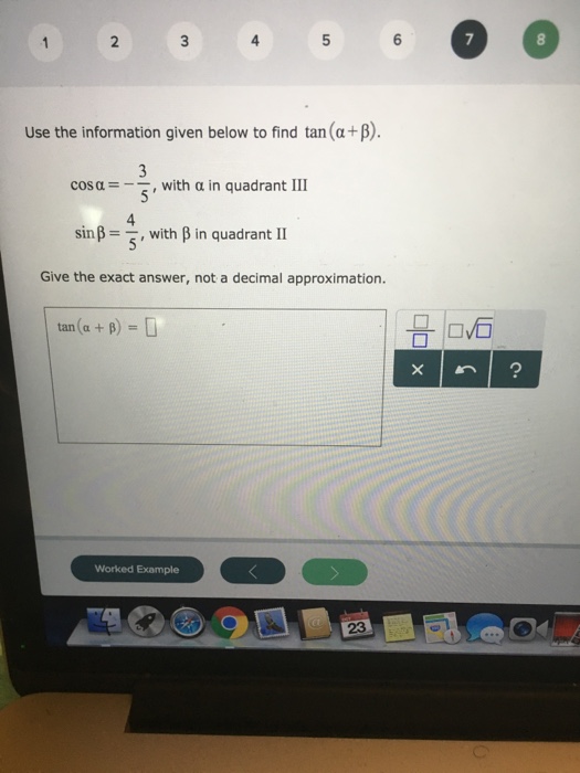 Solved Use the information given below to find tan(alpha + | Chegg.com