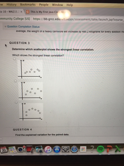 Solved Determine which scatterplot shows the strongest | Chegg.com