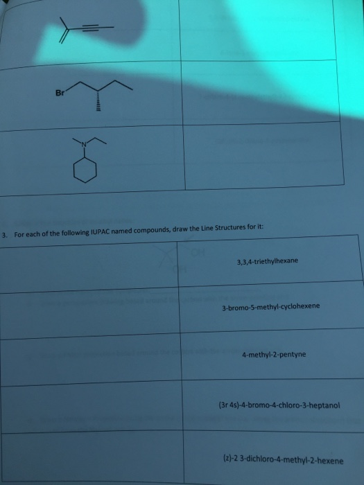 Solved For each of the following IUPAC named compounds, | Chegg.com