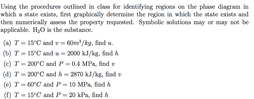 Solved Using the procedures outlined in class for | Chegg.com