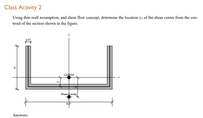 Solved Class Activity 2 Using thin-wall assumption, and | Chegg.com