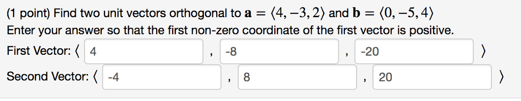 Solved Find two unit vectors orthogonal to | Chegg.com