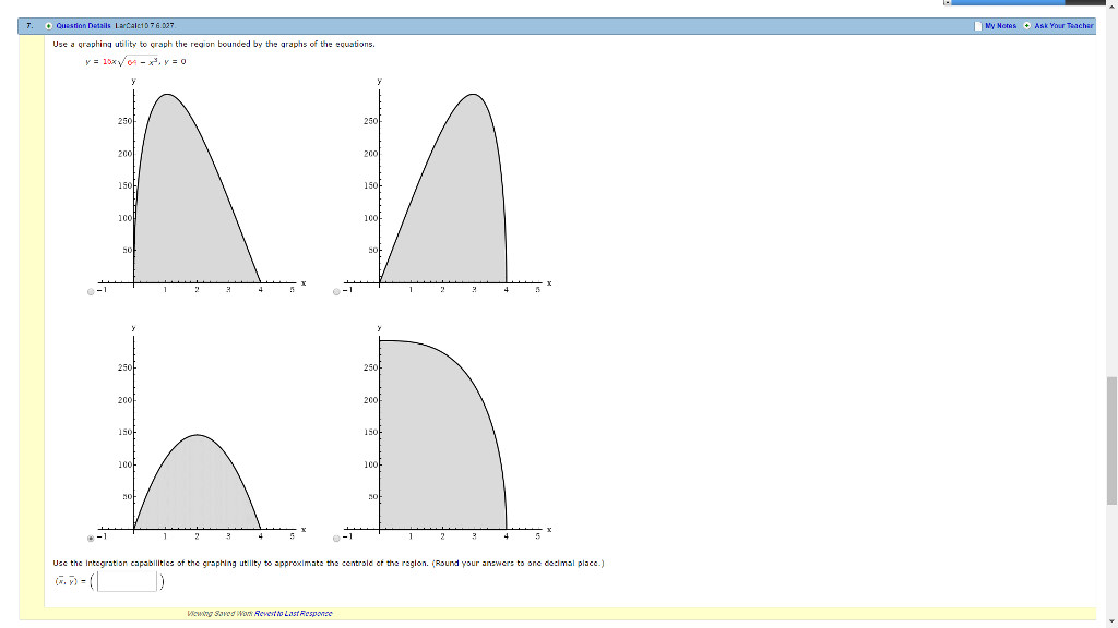 Solved Use the graphing utility to graph the region bounded | Chegg.com