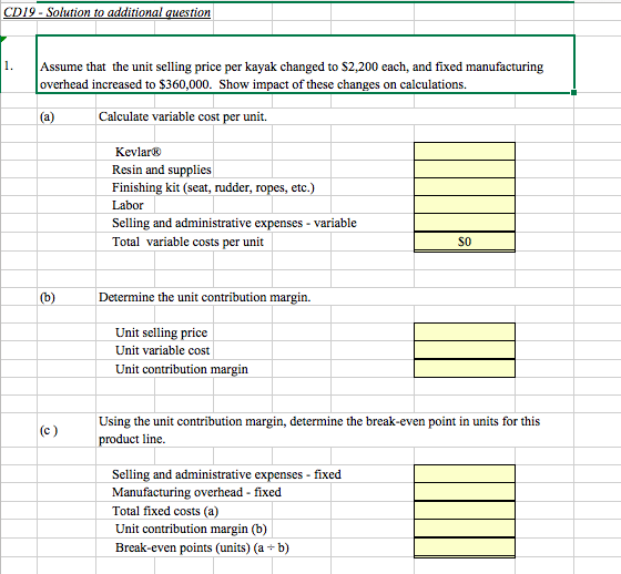 Solved Calculate variable cost per unit. Current Designs.xs | Chegg.com