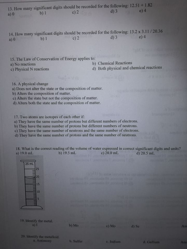 Solved 1. What is the formula for potassium ion? c) K- d) | Chegg.com