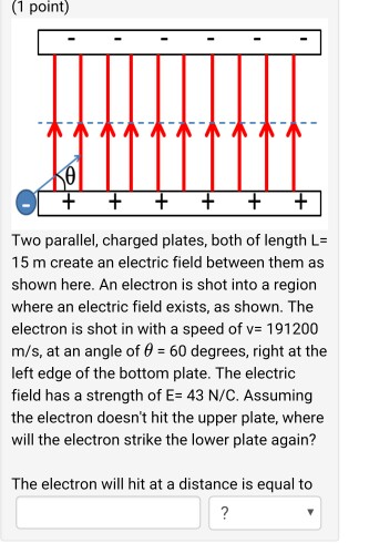 Solved Two parallel, charged plates, both of length L= 15 | Chegg.com
