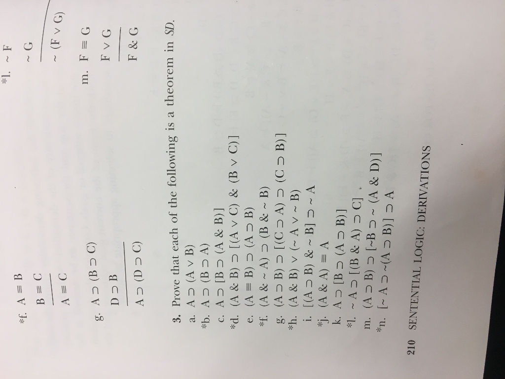 Solved Prove that each of the following is a theorem in SD. | Chegg.com