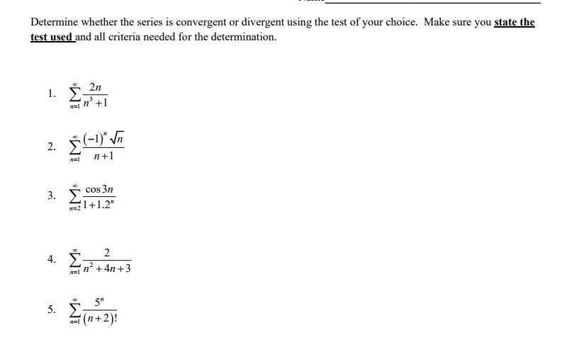 Solved Determine whether the series is convergent or | Chegg.com