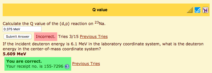 Solved Q value Calculate the Q value of the (d,p) reaction | Chegg.com