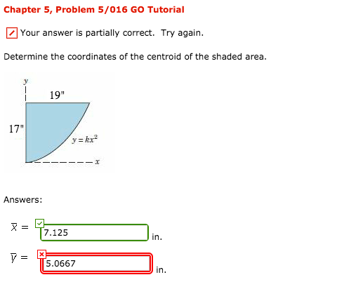 Solved Chapter 5, Problem 5/016 GO Tutorial Your answer is | Chegg.com