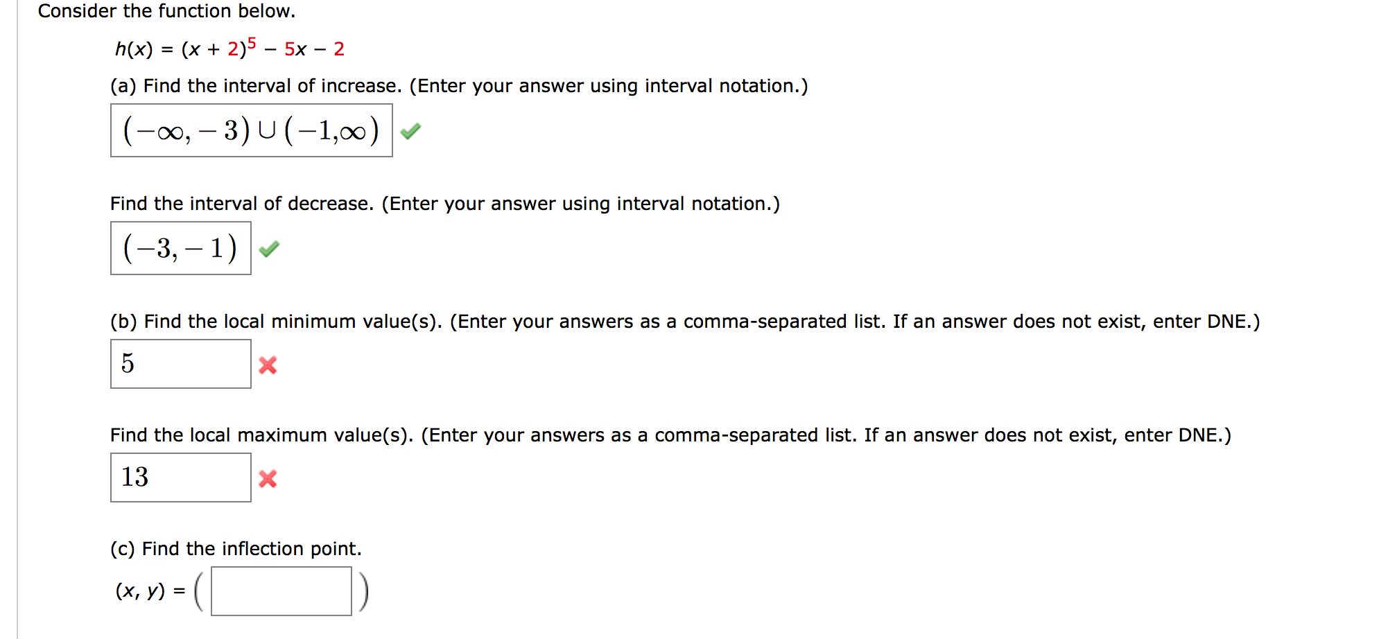Solved Consider The Function Below H x x 2 5 5x Chegg