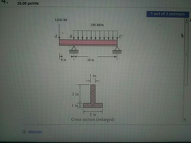 Solved find the Max tension and Max compression? | Chegg.com