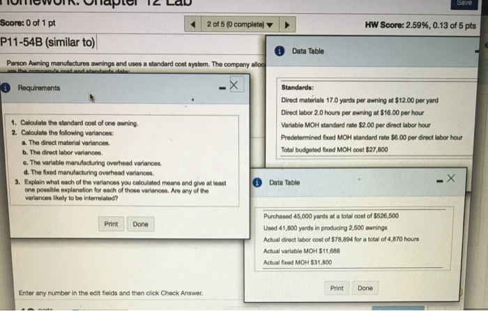 Solved Save Score: 0 of 1 pt 2015(°complete) Score: 2.59%, | Chegg.com
