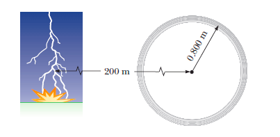 Solved The bolt of lightning depicted in the figure below | Chegg.com