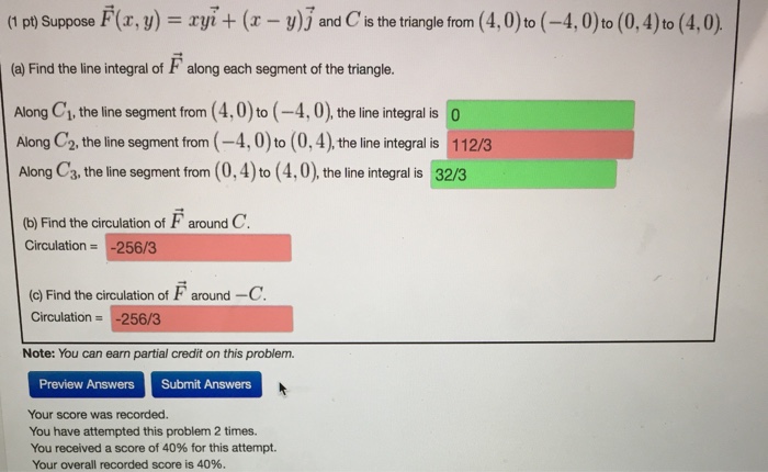 Solved Suppose vector F (x, y) = xy vector i + (x - y) | Chegg.com Solved Suppose vector F (x, y) = xy vector i + (x - y) | Chegg.com