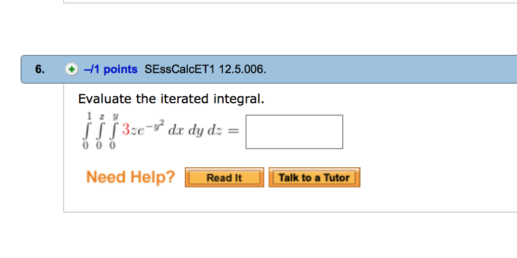 Solved Evaluate the iterated integral. integral^1 _0 | Chegg.com