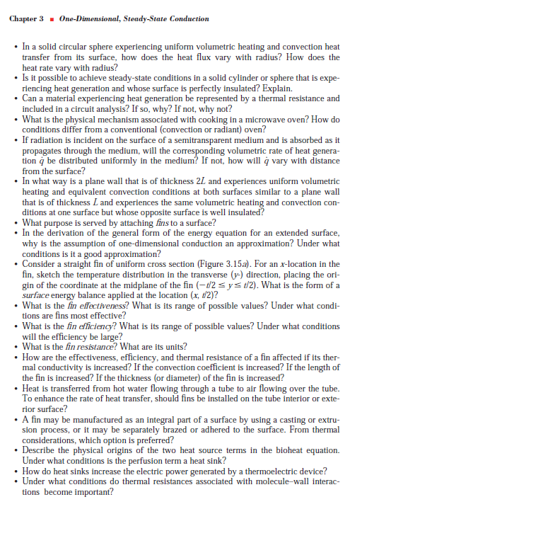 Chapter 3 One-Dimensional, Steady-State Conduction In | Chegg.com Chapter 3 One-Dimensional, Steady-State Conduction In | Chegg.com