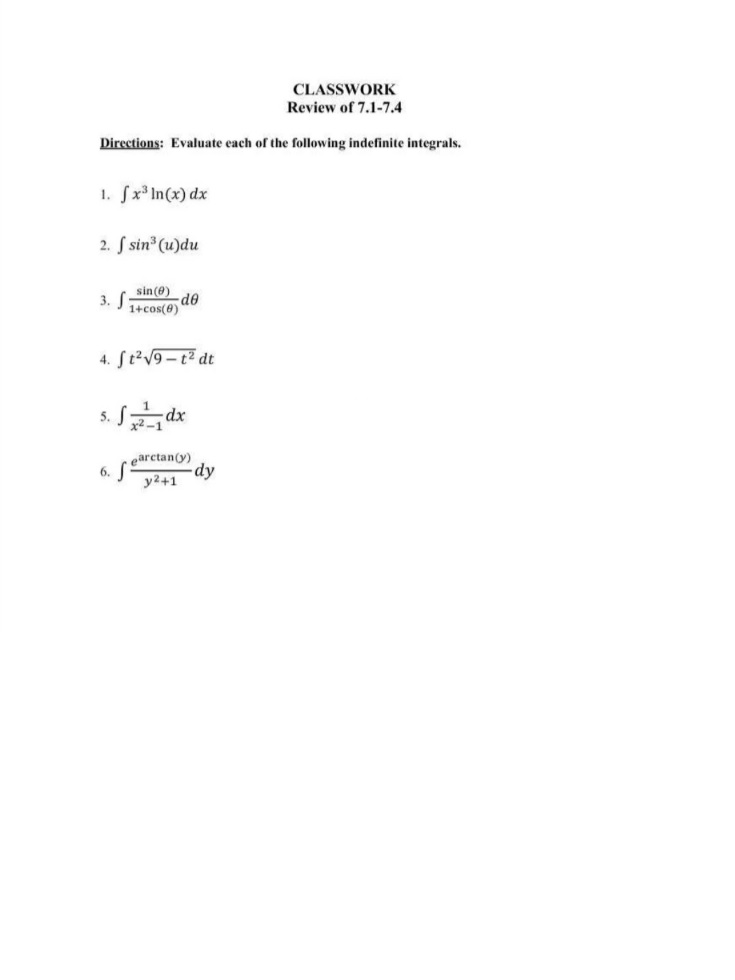 Solved Evaluate each of the following indefinite integrals. | Chegg.com