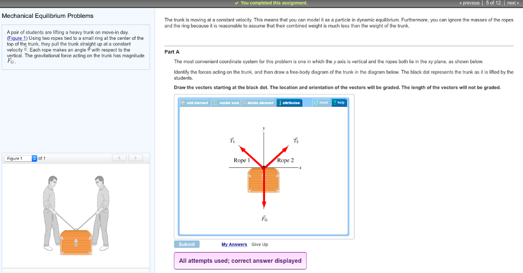 Solved Mechanical Equilibrium Problems Apair of students are | Chegg.com