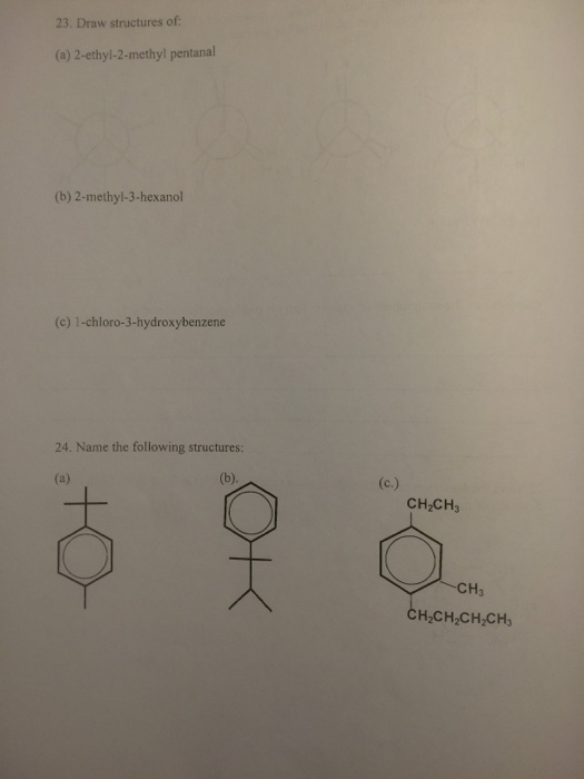 Solved Draw structures of: 2-ethyl-2-methyl pentanol | Chegg.com