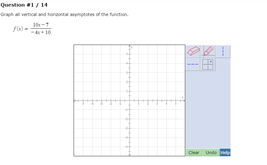 Solved Question #1 14 Graph all vertical and horizontal | Chegg.com