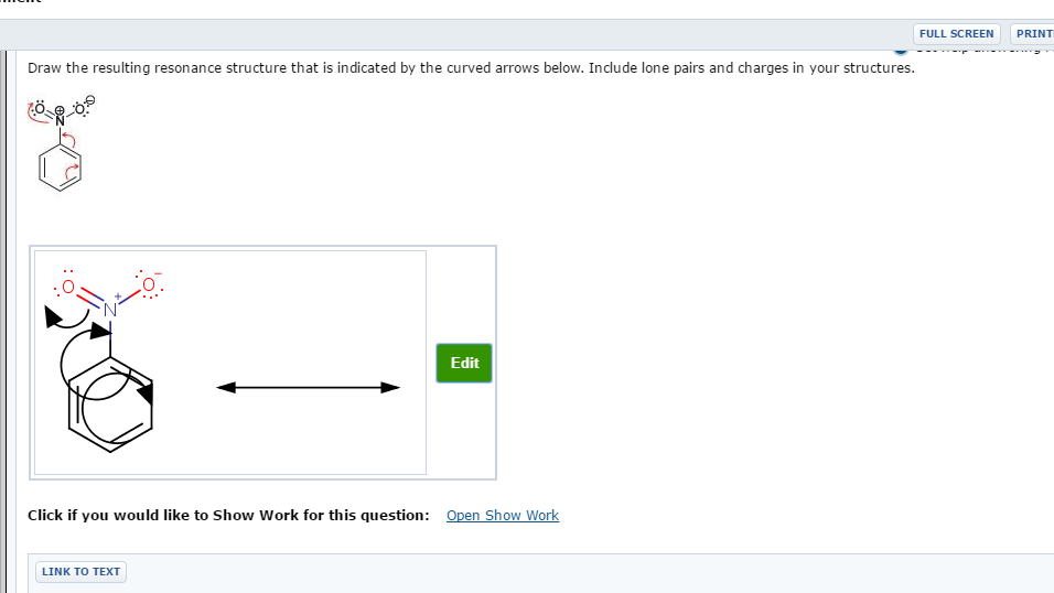 Solved FULL SCREEN Draw the resulting resonance structure | Chegg.com