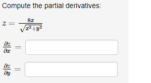 Solved Compute the partial derivatives: ix oy | Chegg.com