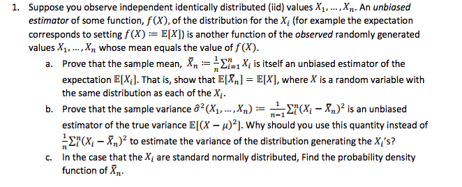 Solved 1. Suppose you observe independent identically | Chegg.com