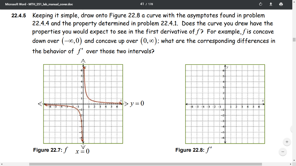 Solved Microsoft Word-MTH 251_lab doc 41/178 Problem 22.4 A | Chegg.com