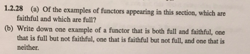 Solved 1.2.28 (a) Of the examples of functors appearing in | Chegg.com