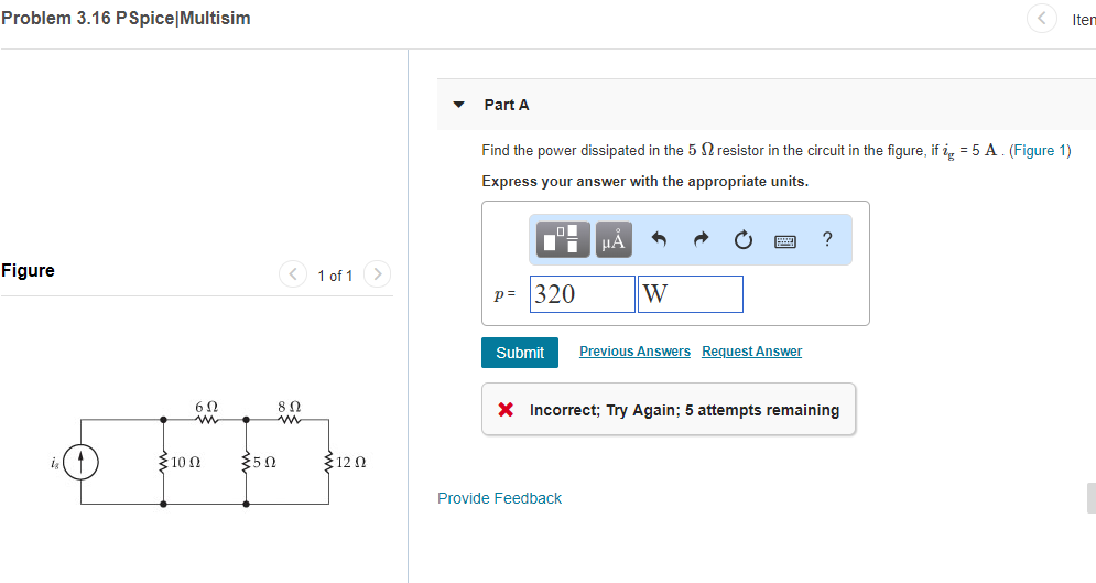 Solved Problem 3.16 PSpice Multisim Iten Part A Find the | Chegg.com