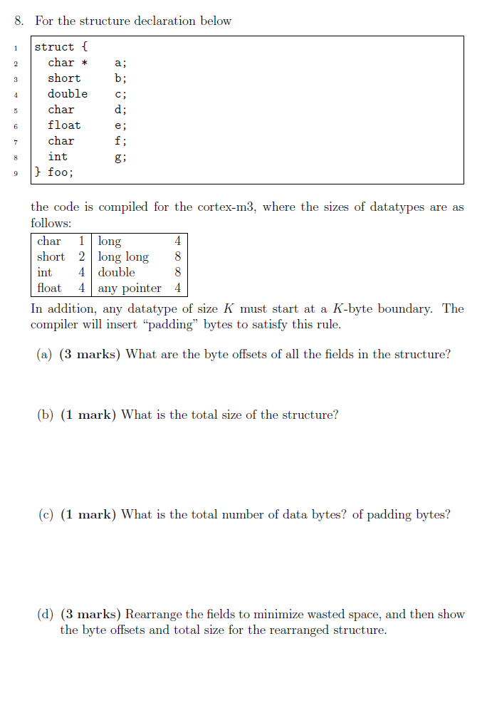 Solved 6 Consider The Following Cortex M3 Assembly Code 1
