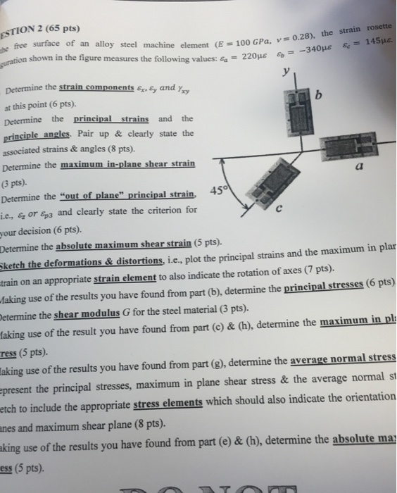 Solved Determine the strain components epsilon_x,epsilon_y | Chegg.com