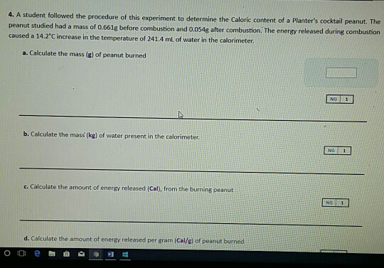 Solved 4. A student followed the procedure of this | Chegg.com