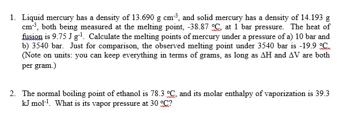 Solid Mercury Bar