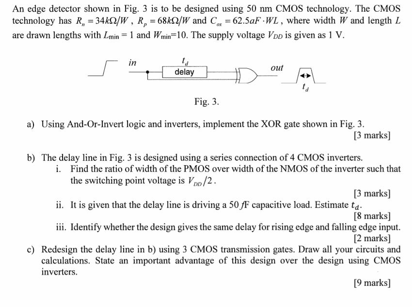 An edge detector shown in Fig. 3 is to be designed | Chegg.com