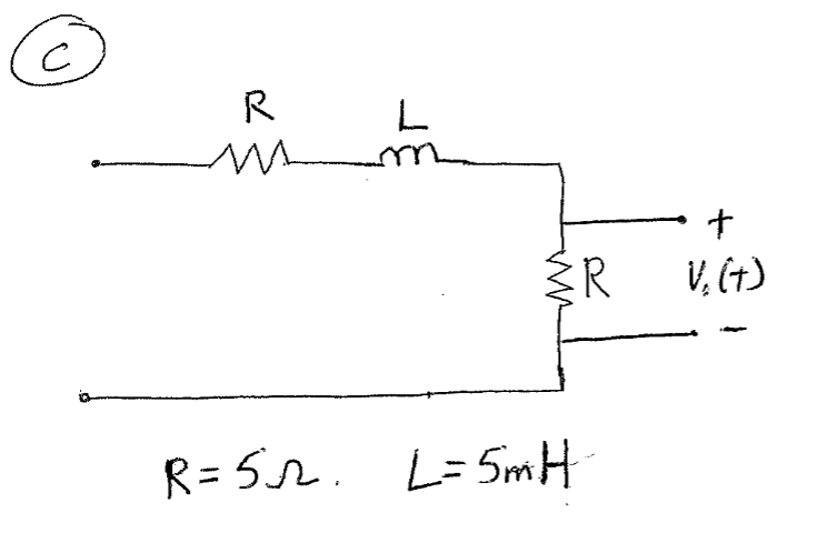 Solved Find output voltage, vo(t) for all three circuits, if | Chegg.com
