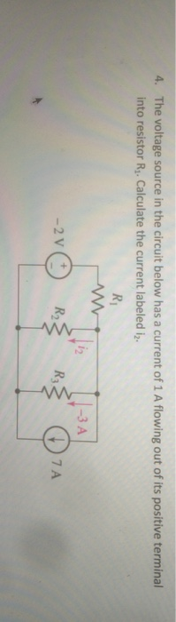 Solved The voltage source in the circuit below has a current | Chegg.com