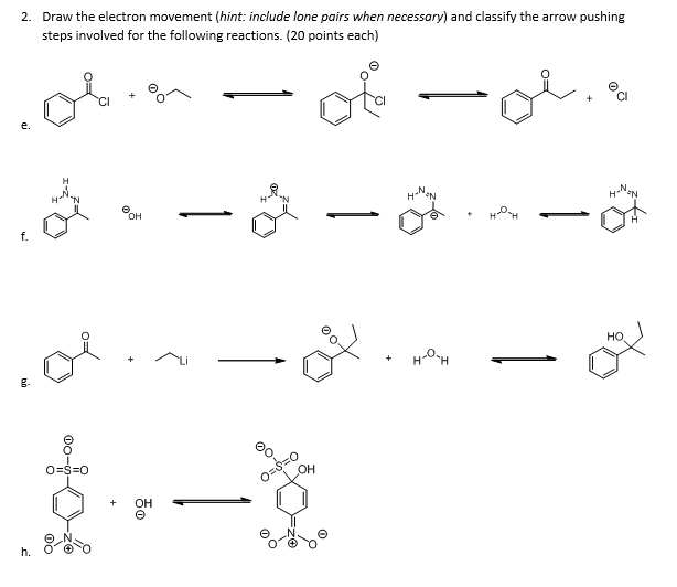 Solved Draw the electron movement and classify the arrow | Chegg.com