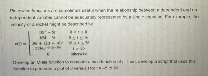 Solved Piecewise Functions Are Sometimes Useful When The