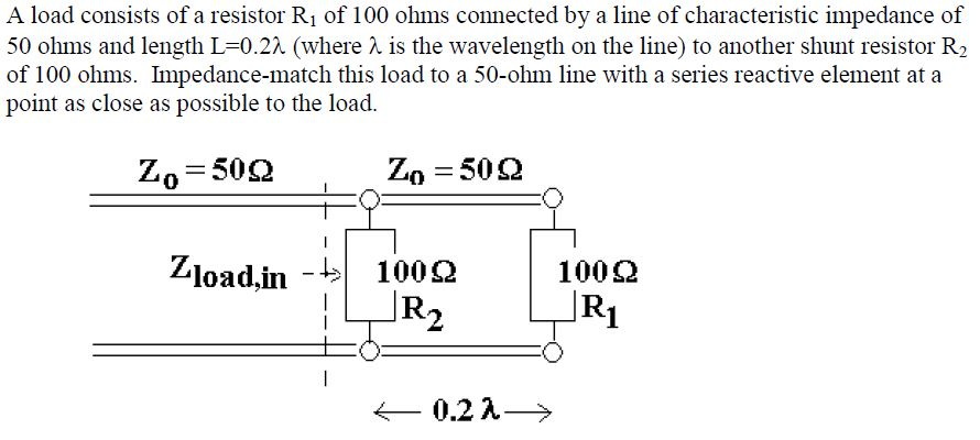 Solved A load consists of a resistor R1 of 100 ohms | Chegg.com