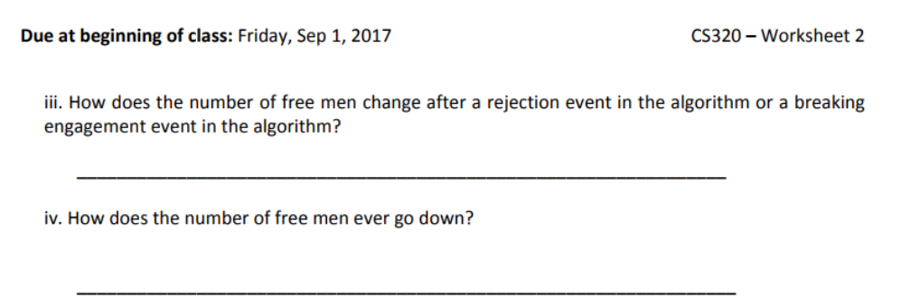 Solved 1 Intro The Stable Matching problem is solved with | Chegg.com